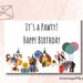 Dogs Birthday Card: Printable 7x5 Blank Card (digital Download) - Etsy