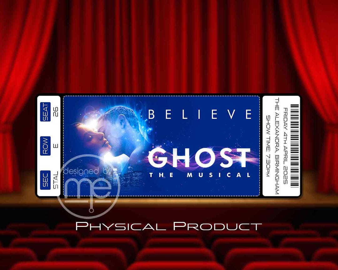 Personalised Souvenir Ghost the Musical Theatre Ticket | West End Gift ...