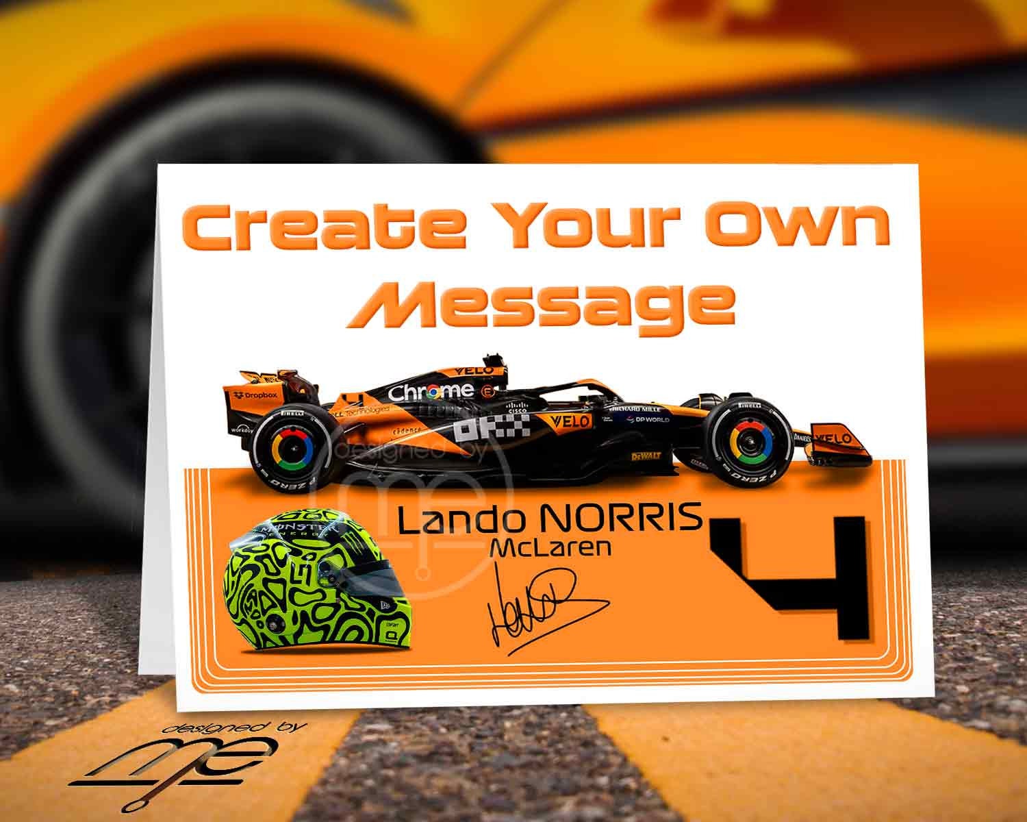 Personalised Lando Norris Mclaren Formula One F1 Birthday Card - Etsy UK
