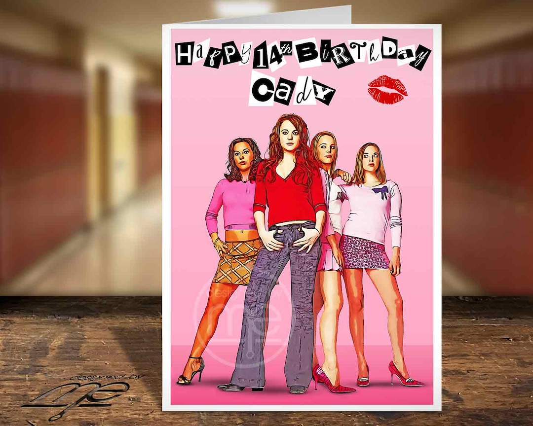 Personalised Mean Girls Birthday Card - Etsy