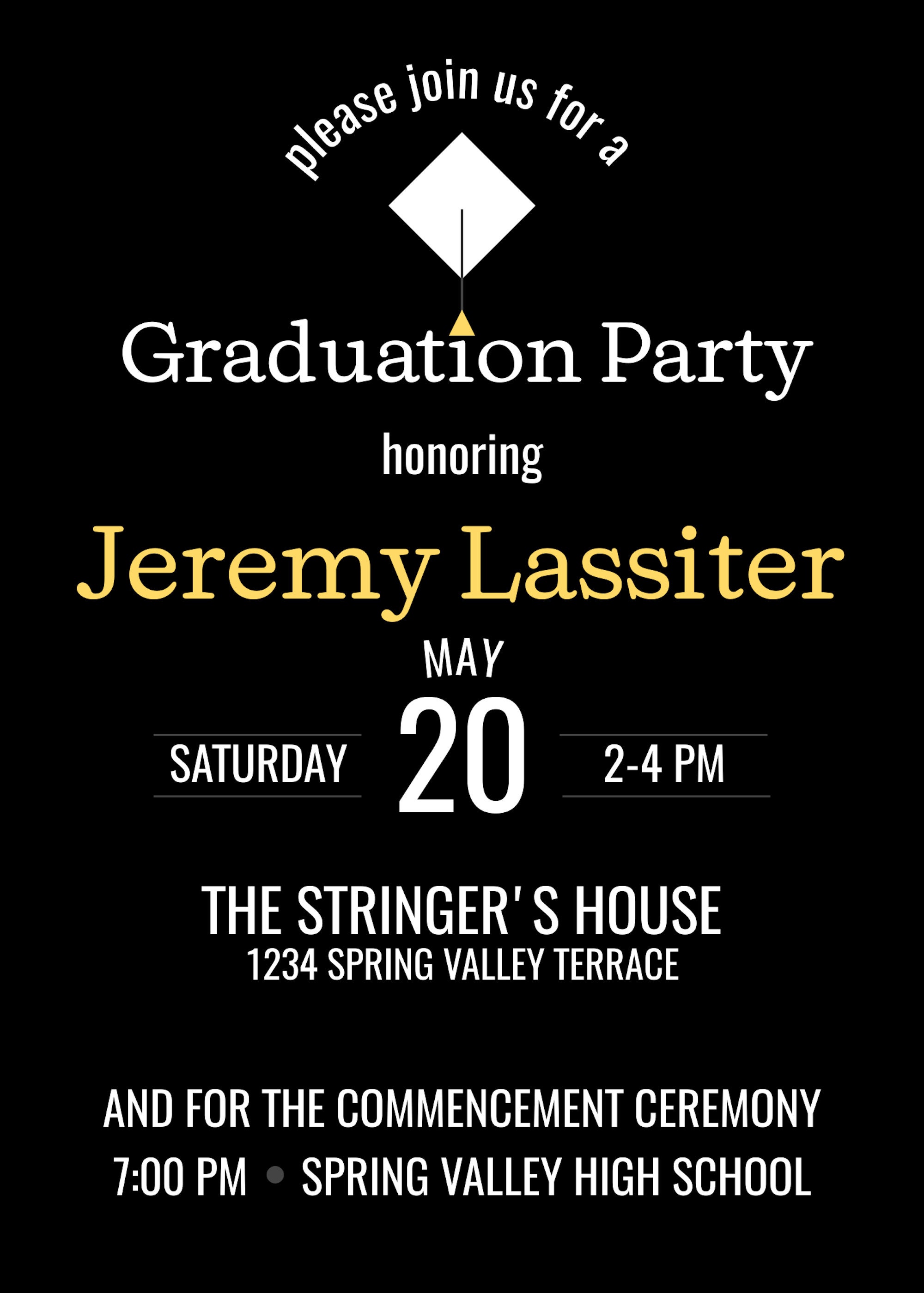 Then and Now Graduation Announcement Digital Template Custom - Etsy