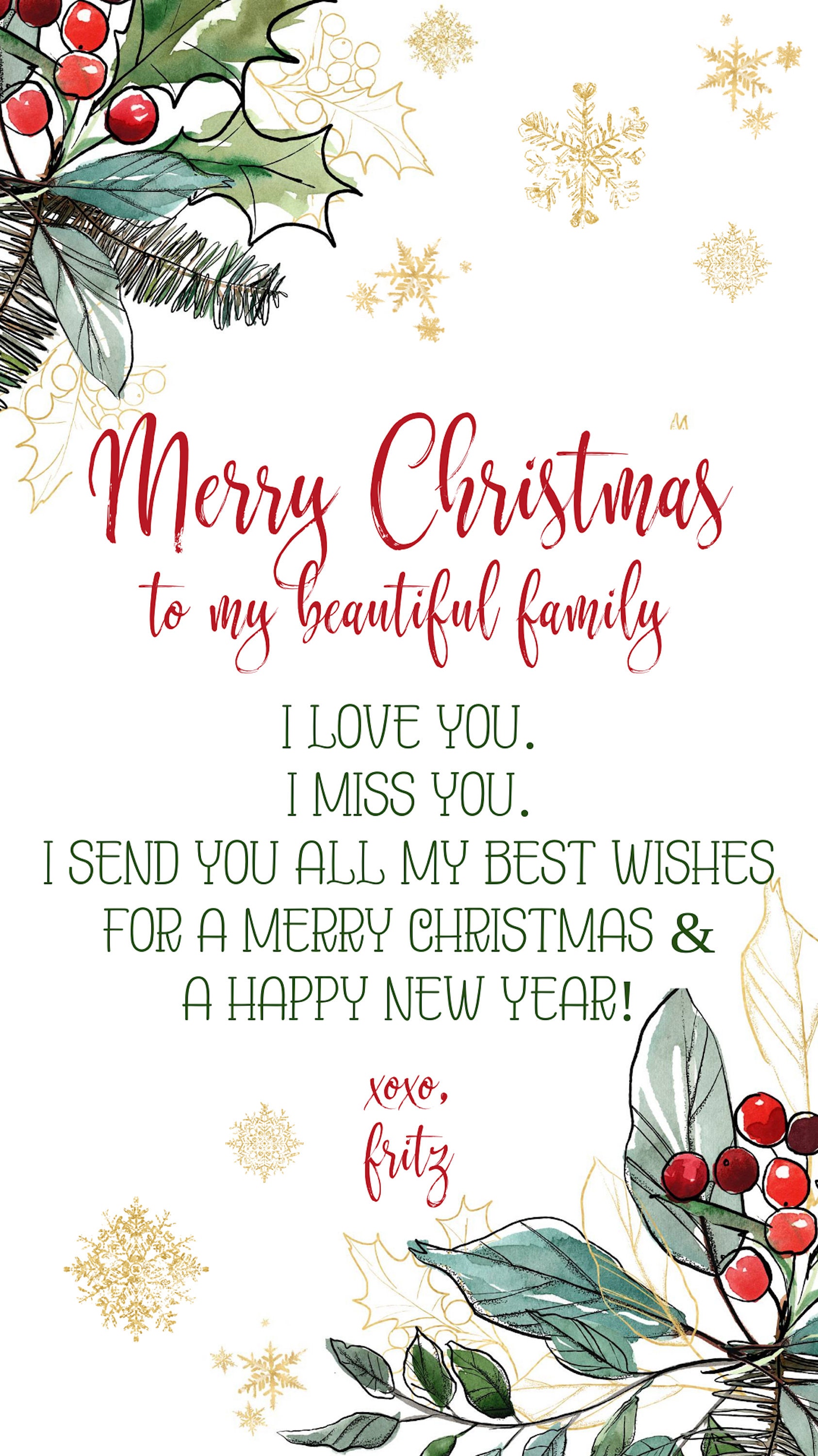 Christmas Greetings Sent by Text Digital Templates, 5 Designs for ...