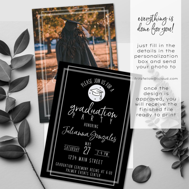 Graduation Announcement, Custom Graduation Cards, Photo Graduation ...