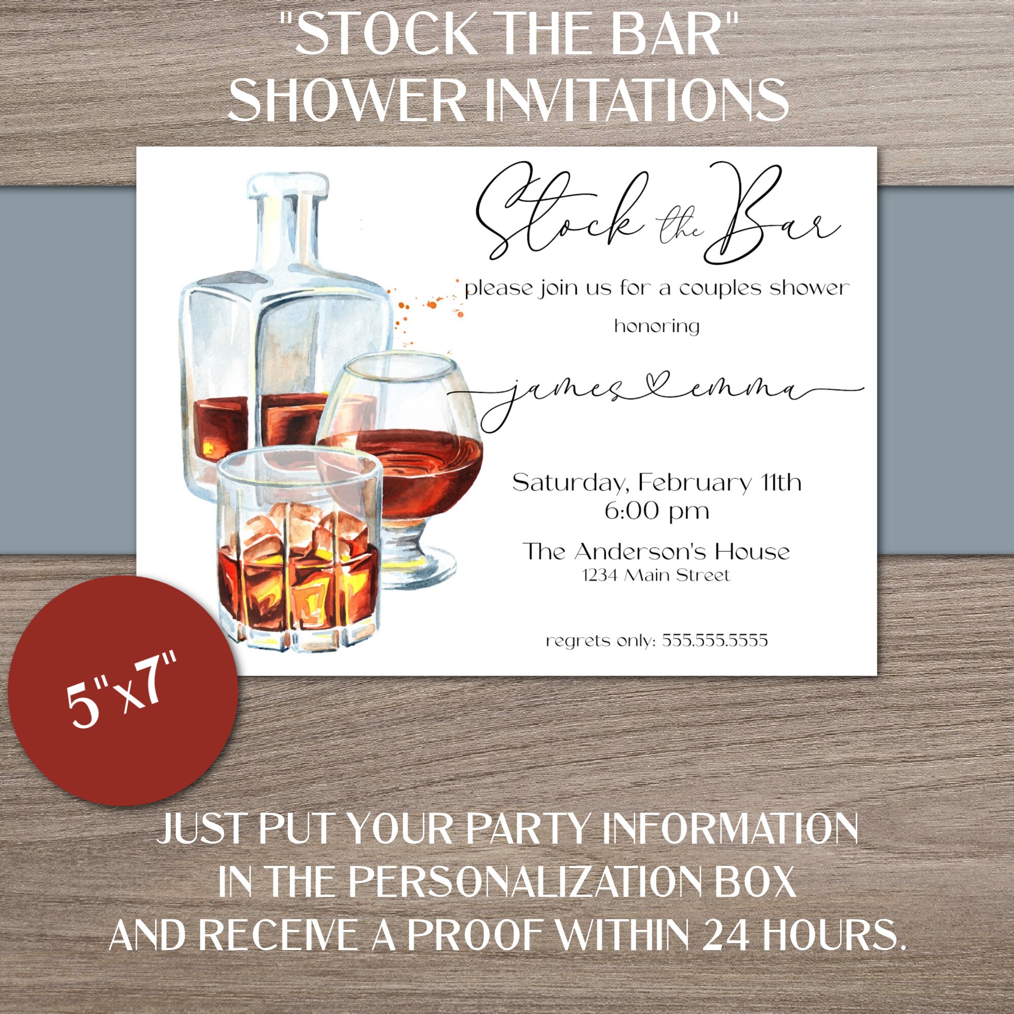 Stock the Bar Shower Invitation Bridal Shower Couples - Etsy