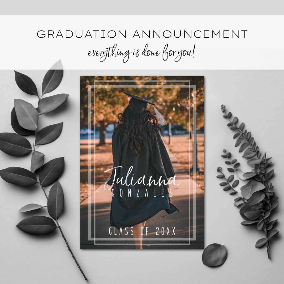 Graduation Announcement, Custom Graduation Cards, Photo Graduation ...
