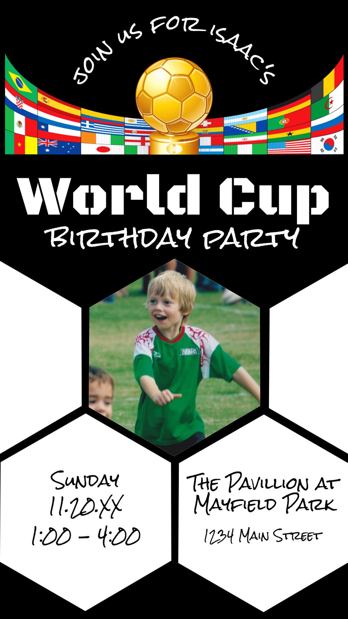 World Cup Birthday Party Invitation: Editable Text Invite (digital) - Etsy