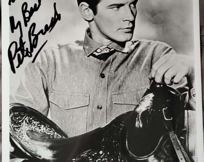 Autographed 8x10 Photo of Actor Peter Breck. Played Nick Barkley From ...