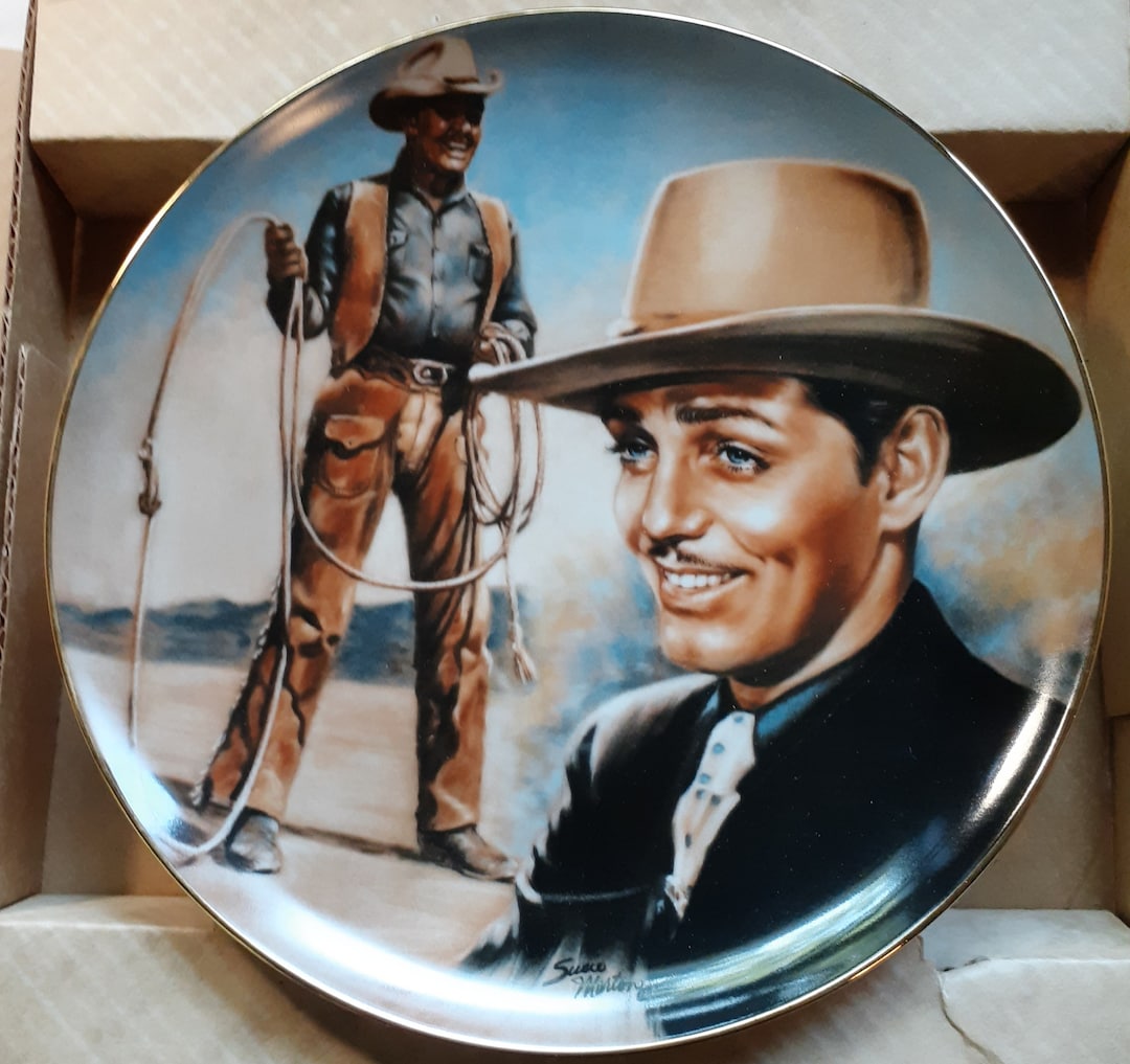 Clark Gable Commemorative Plate by Susan Morton. It is a Limited ...