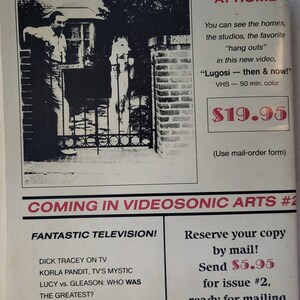 1990 Autographed Magazine Cover of Conrad Brooks NOT Bela Lugosi, a ...