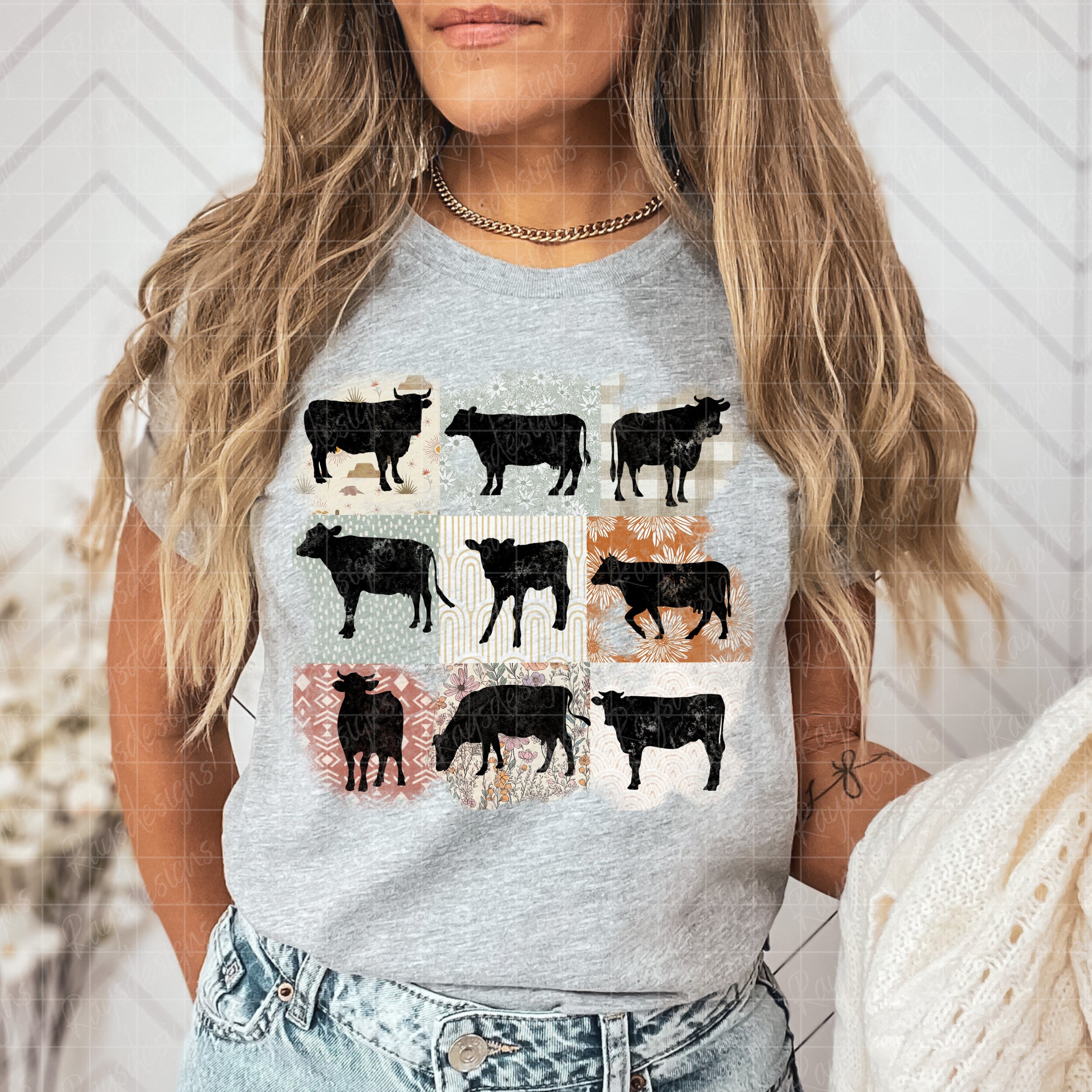 Adorable Trending Cow Png for T-shirts and Other Accessories, Stylish ...