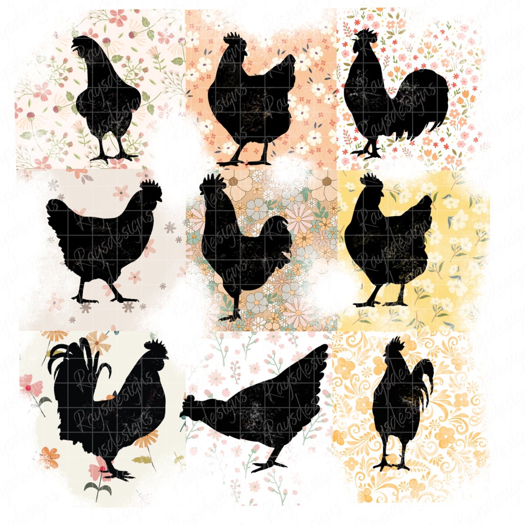 Chicken Squares Png, Cute Design for Women, Gifts for Her, Farm Girl ...