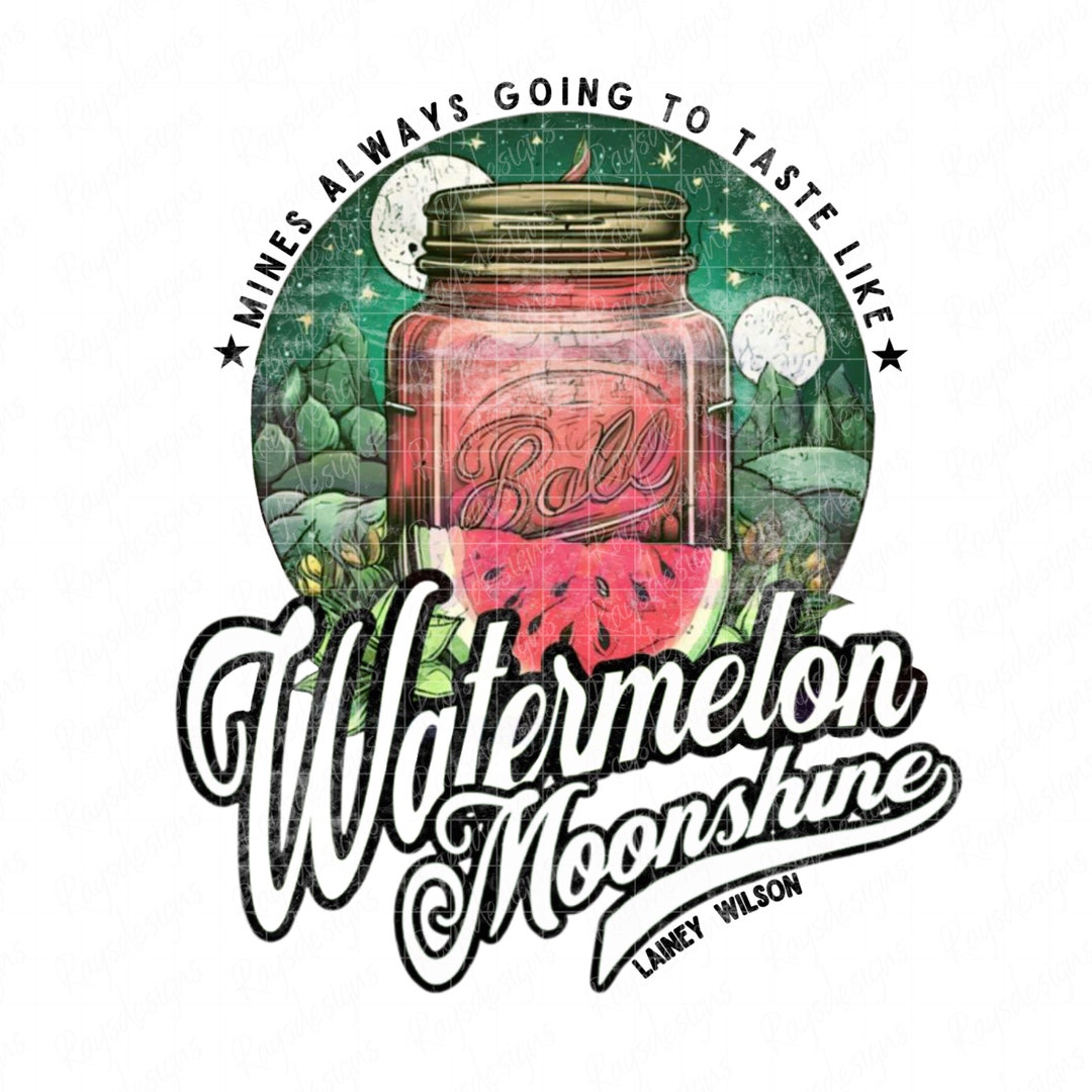 Watermelon Moonshine PNG, Lainey Wilson Digital Design, Cute Concert ...
