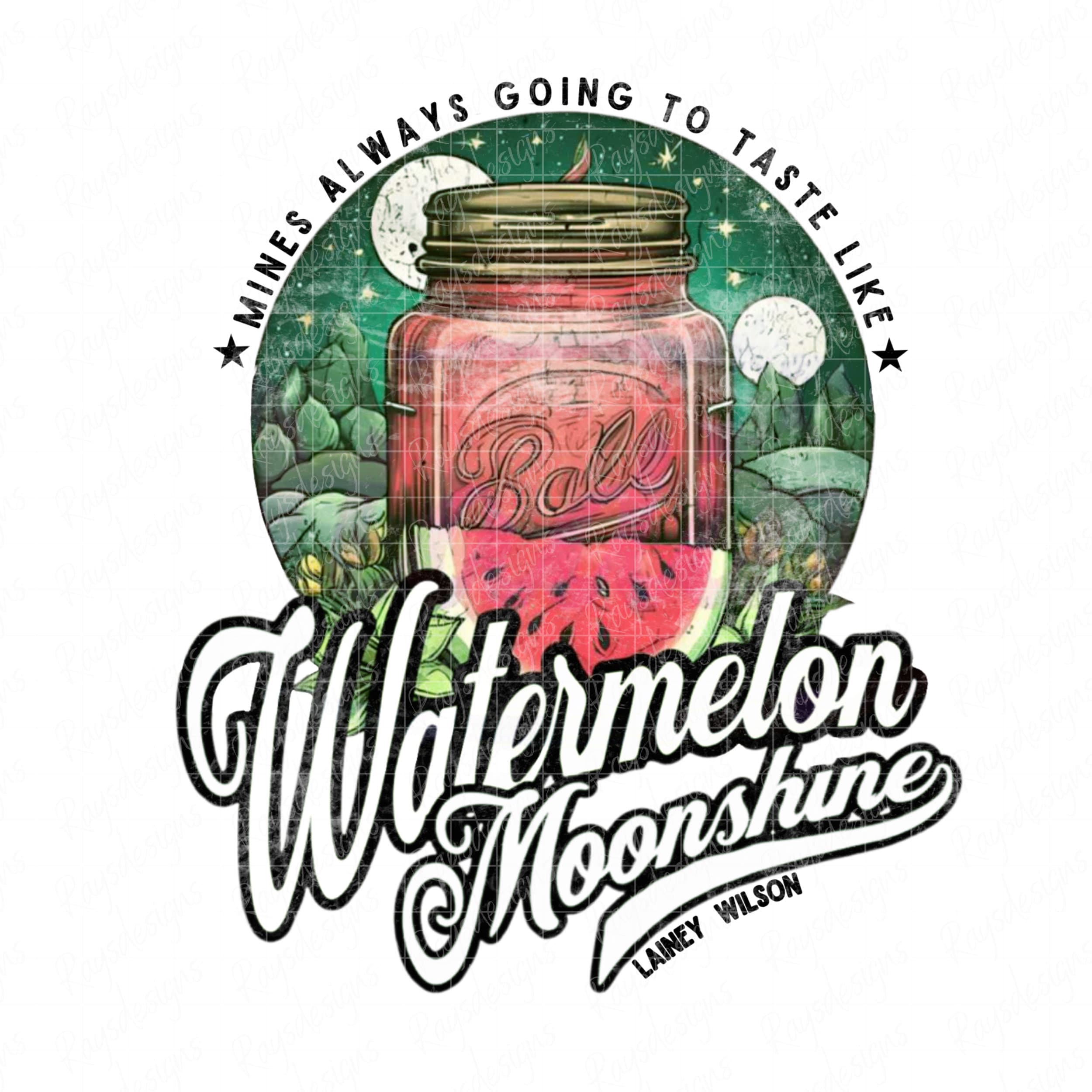 Watermelon Moonshine PNG, Lainey Wilson Digital Design, Cute Concert ...
