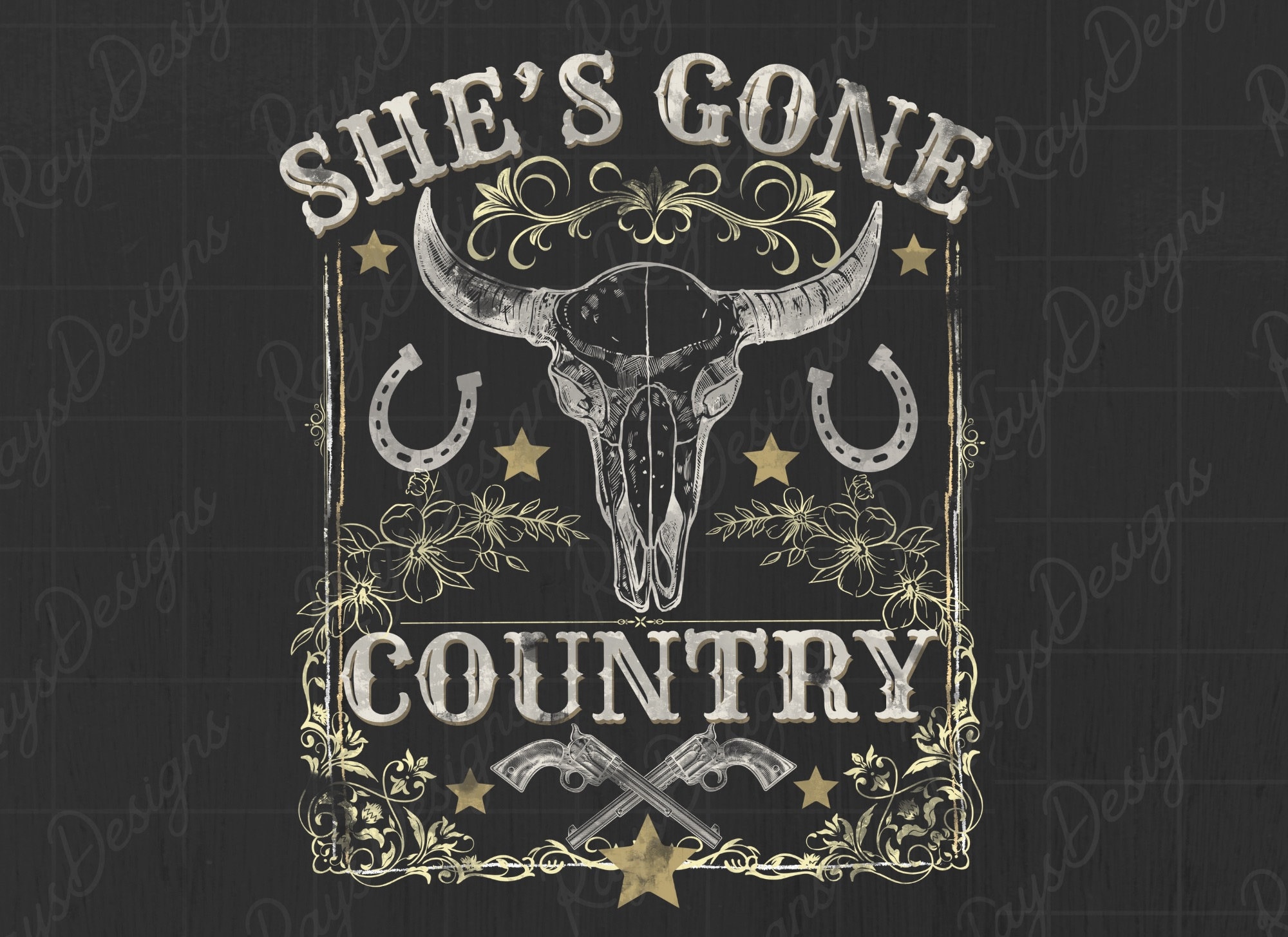 She’s Gone Country PNG, Vintage Western PNG, Retro Boho, Western ...