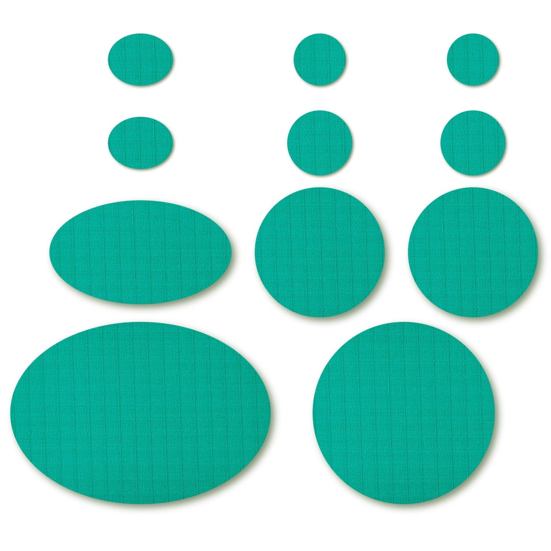 Puffer Jacket Repair (DARK GREEN) | Self-adhesive, Pre-cut Patches ...