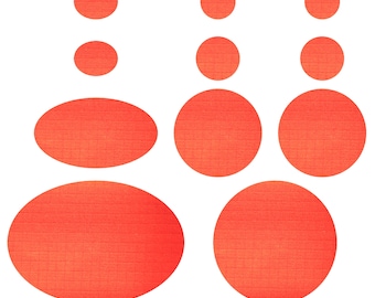 Puffer Jacket Repair RED Self-adhesive, Pre-cut Patches, Soft ...