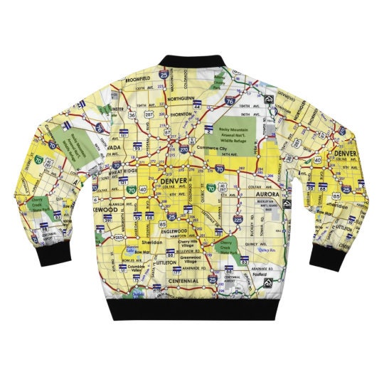 Men's Map of States Bomber Jacket - Etsy