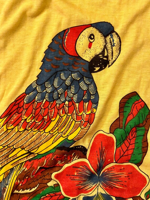 vintage parrot tee shirt - Gem