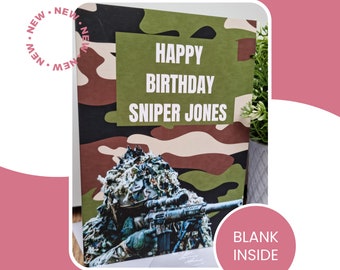 Rifle Birthday Card - Etsy