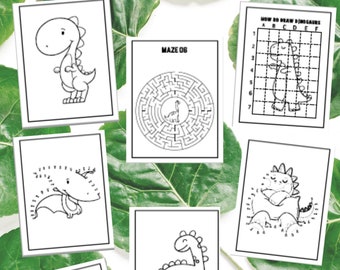 Unicorn Activity and Coloring Pages volume Two - Etsy