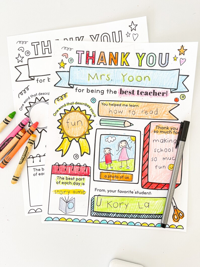 DIY Teacher Appreciation Printable | Thank You Teacher Printable for ...