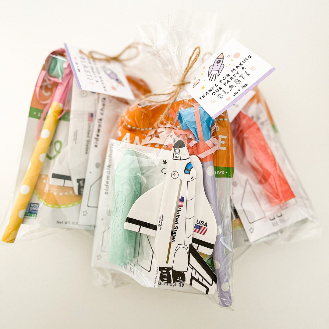 Purple Space Party Favor Tag Printable | Kids Two the Moon Theme Favor ...