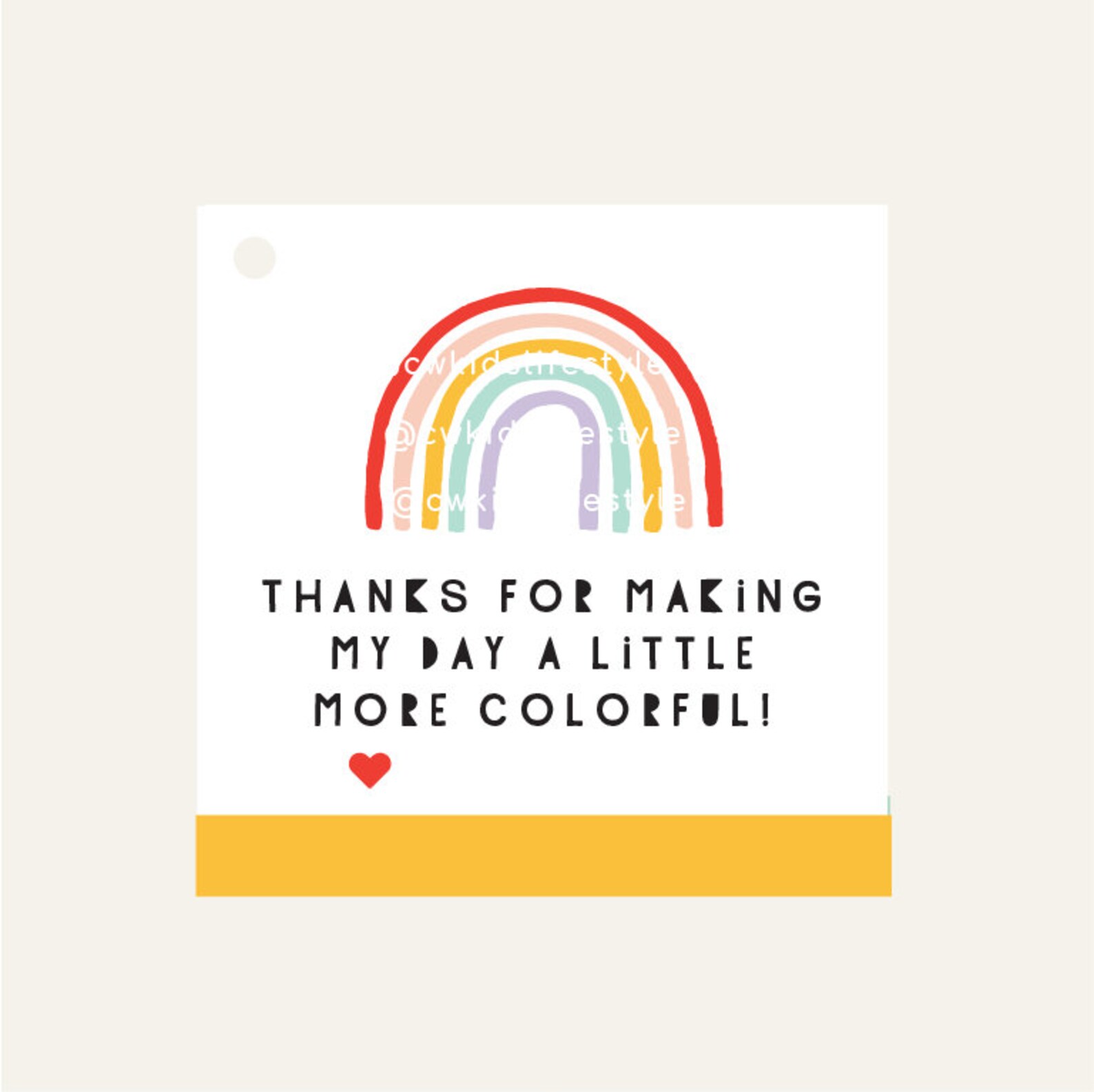 Rainbow Party Favor Tag Printable | Kids Rainbow Theme Favor Bag Tag ...