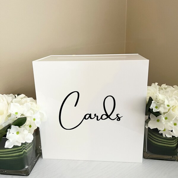Acrylic Card Box - Etsy