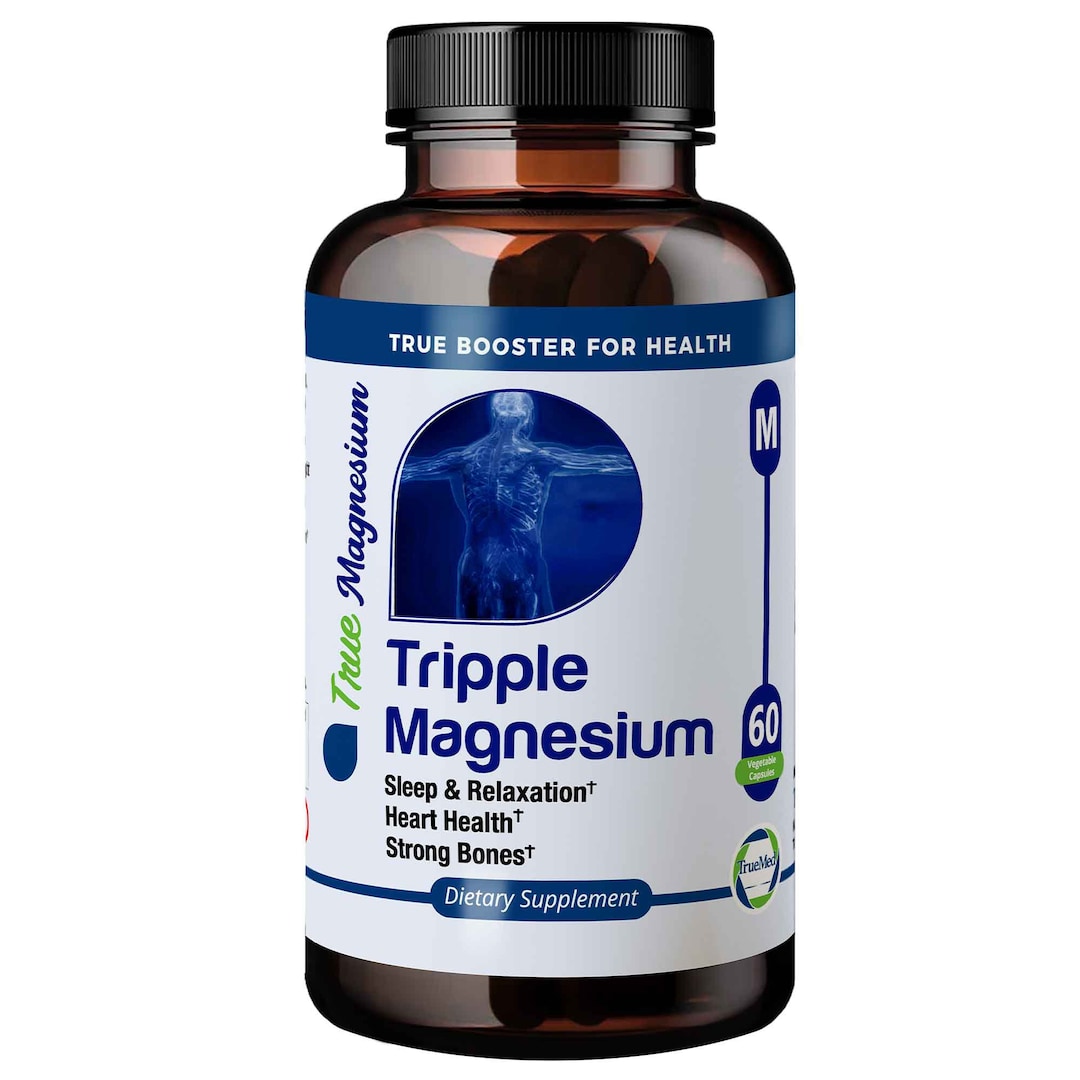 Truemed Triple Magnesium as Dimagnesium Malate, Magnesium Citrate, and ...