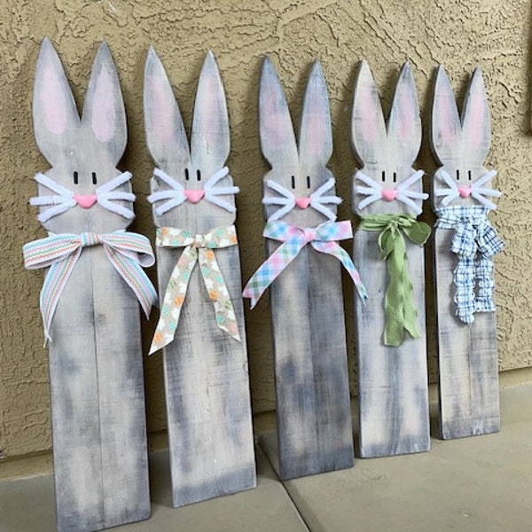 Wooden Bunny Stand - Etsy