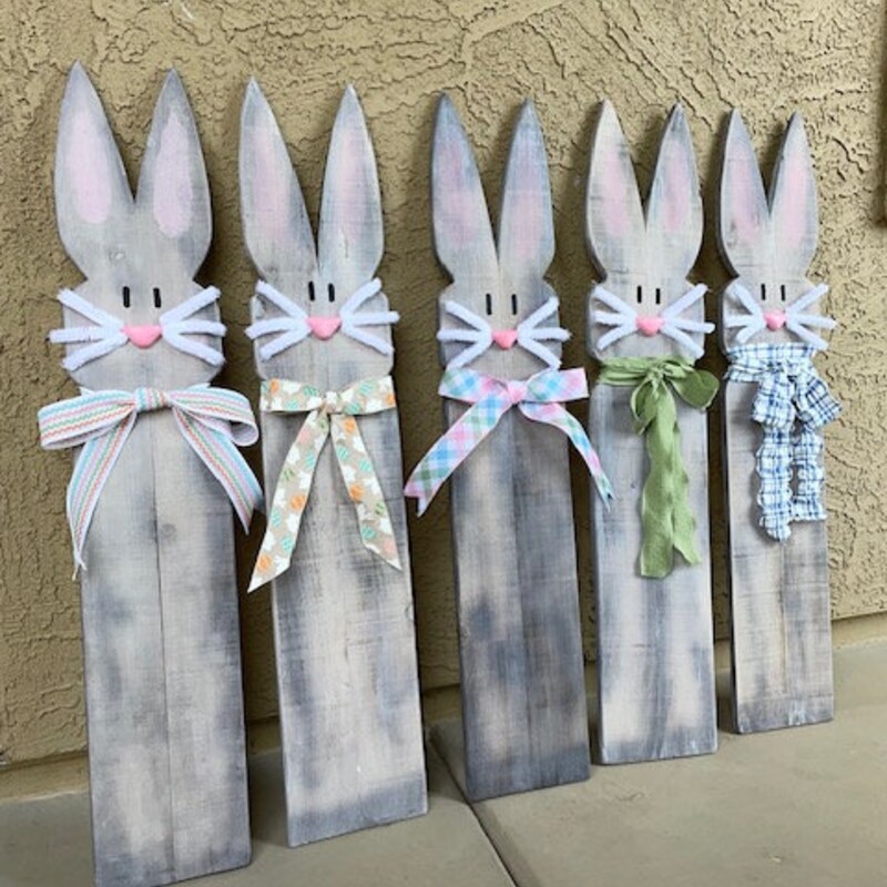 Wooden Bunny Stand - Etsy