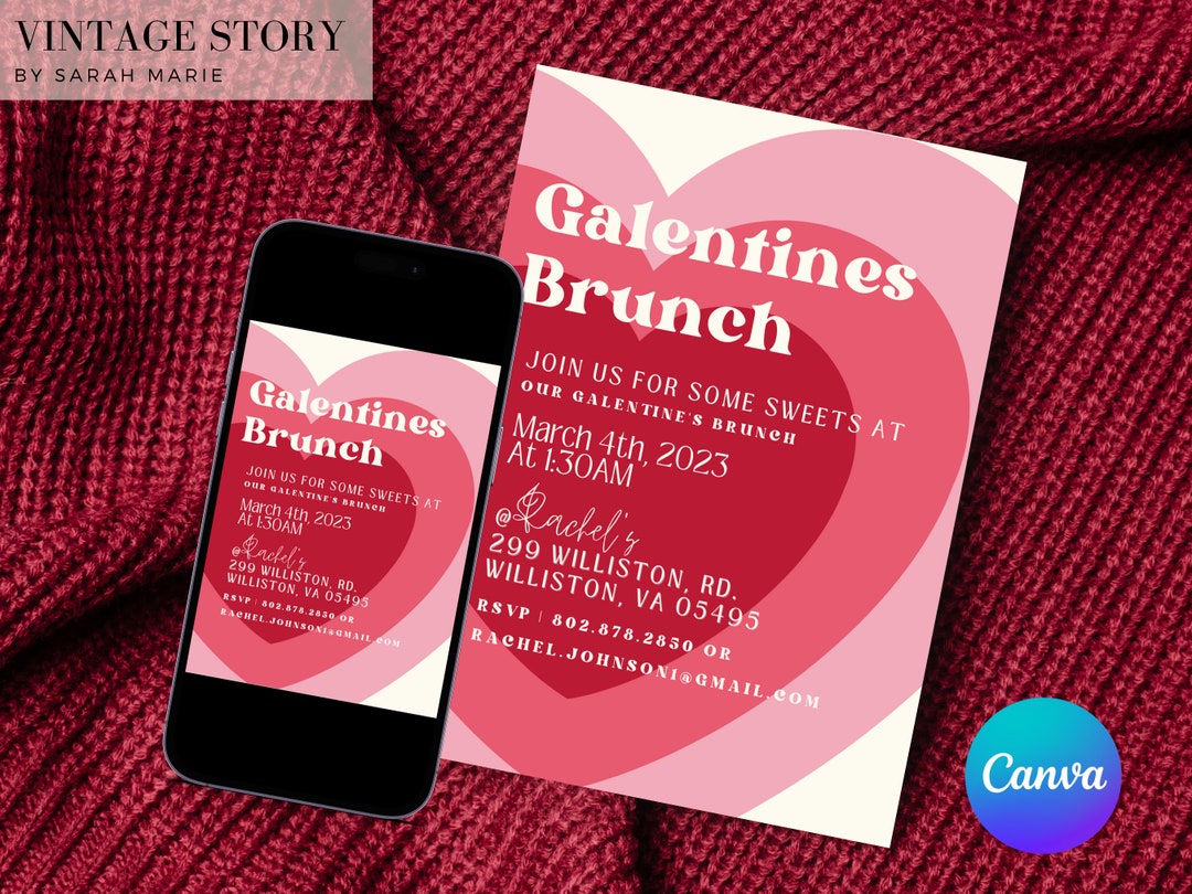 Galentines Day Party Invitation Galentines Invitation Galentines Day