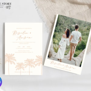 Hawaii Wedding Invitation | Hawaii Wedding Invitation Template ...