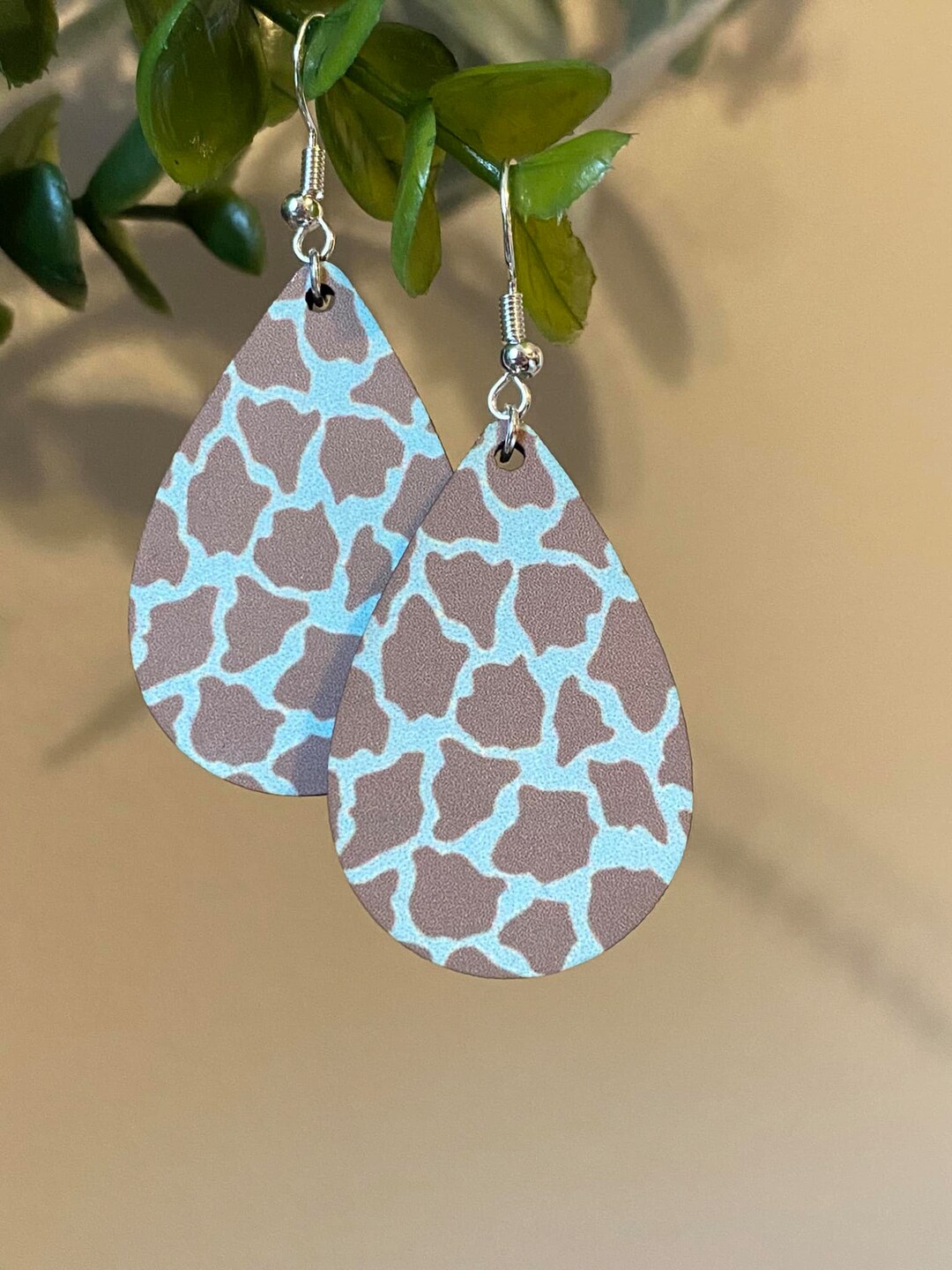 Cow Print/ Blue - Etsy