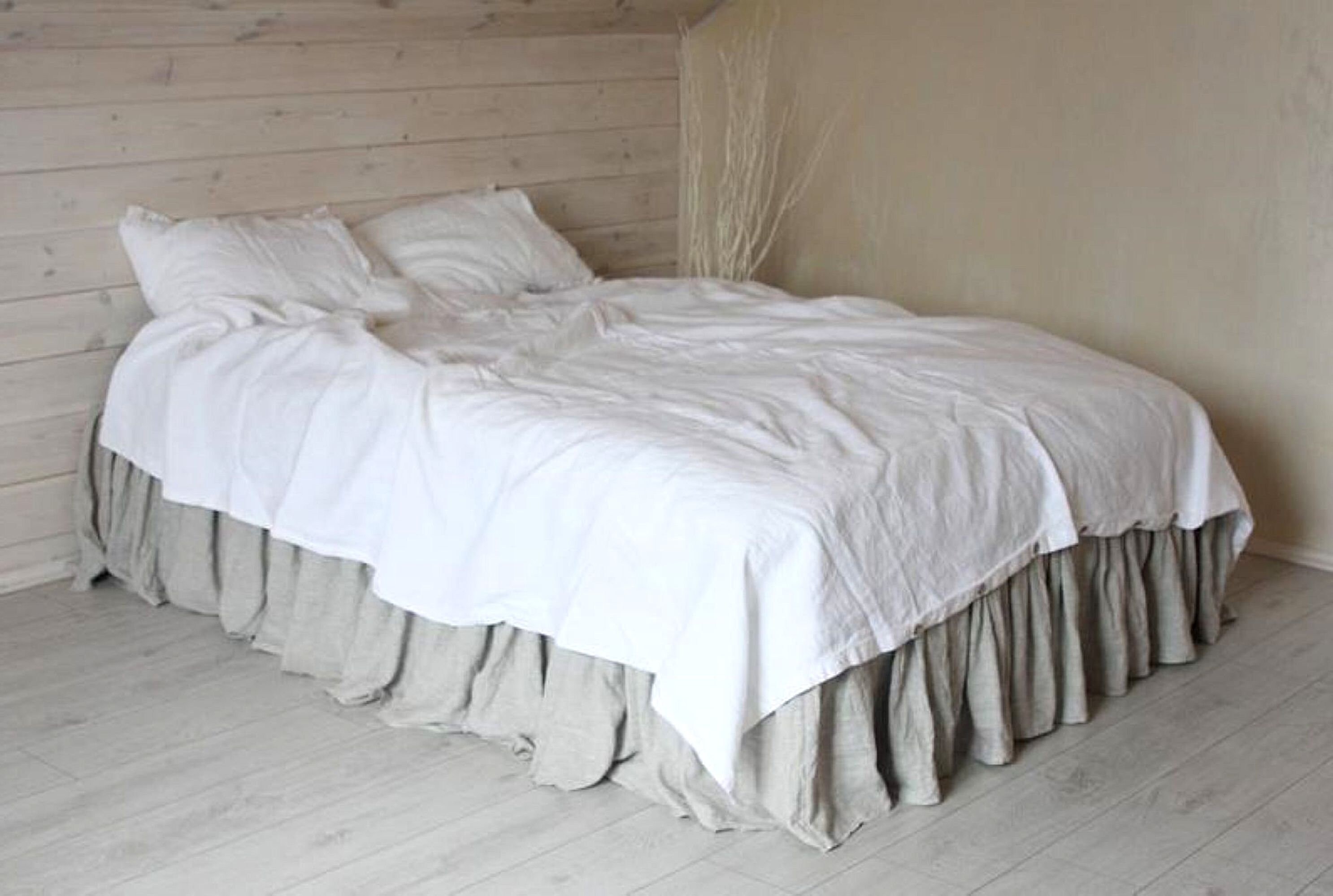 Classic Duvet Cover With Buttons Natural Duvet Cover Natural Linen ...