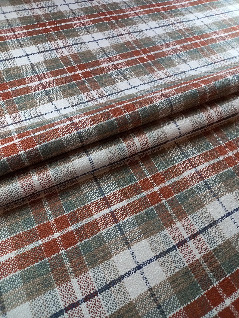 Tartan Highland Check Upholstery Plaid Fabric Material Craft Curtain ...