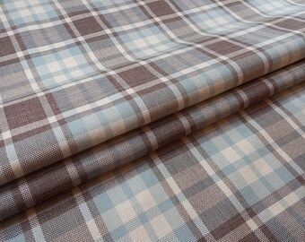 Tartan Highland Check Upholstery Plaid Fabric Material Craft Curtain ...