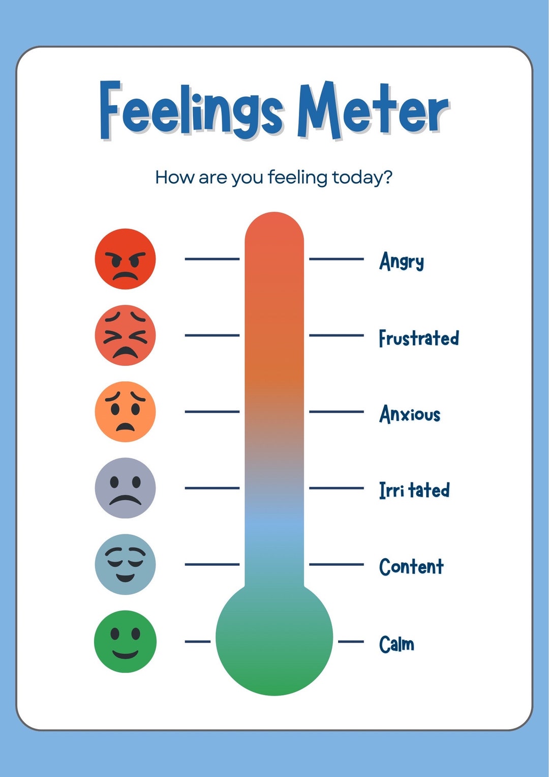 Feelings Meter - Etsy