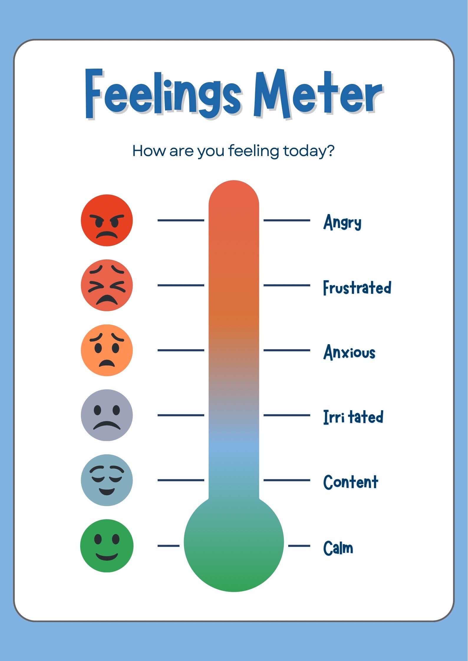 Feelings Meter - Etsy