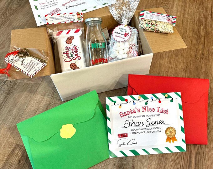 2024 Personalized Santa Box, Christmas Eve Box, Elf, Santa's Magic Key ...