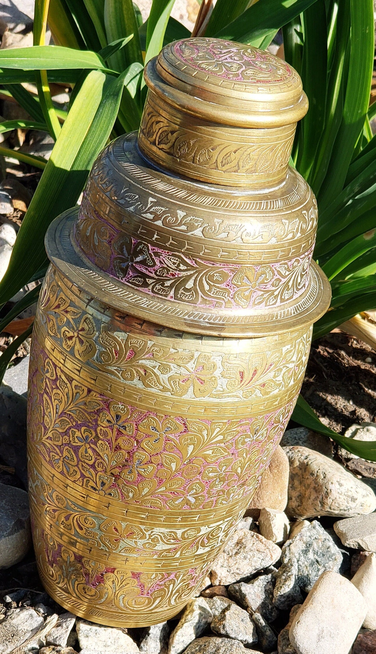 French Moroccan Silver Lined Trinity Cocktail Shaker Set ALL ORIGINAL ...