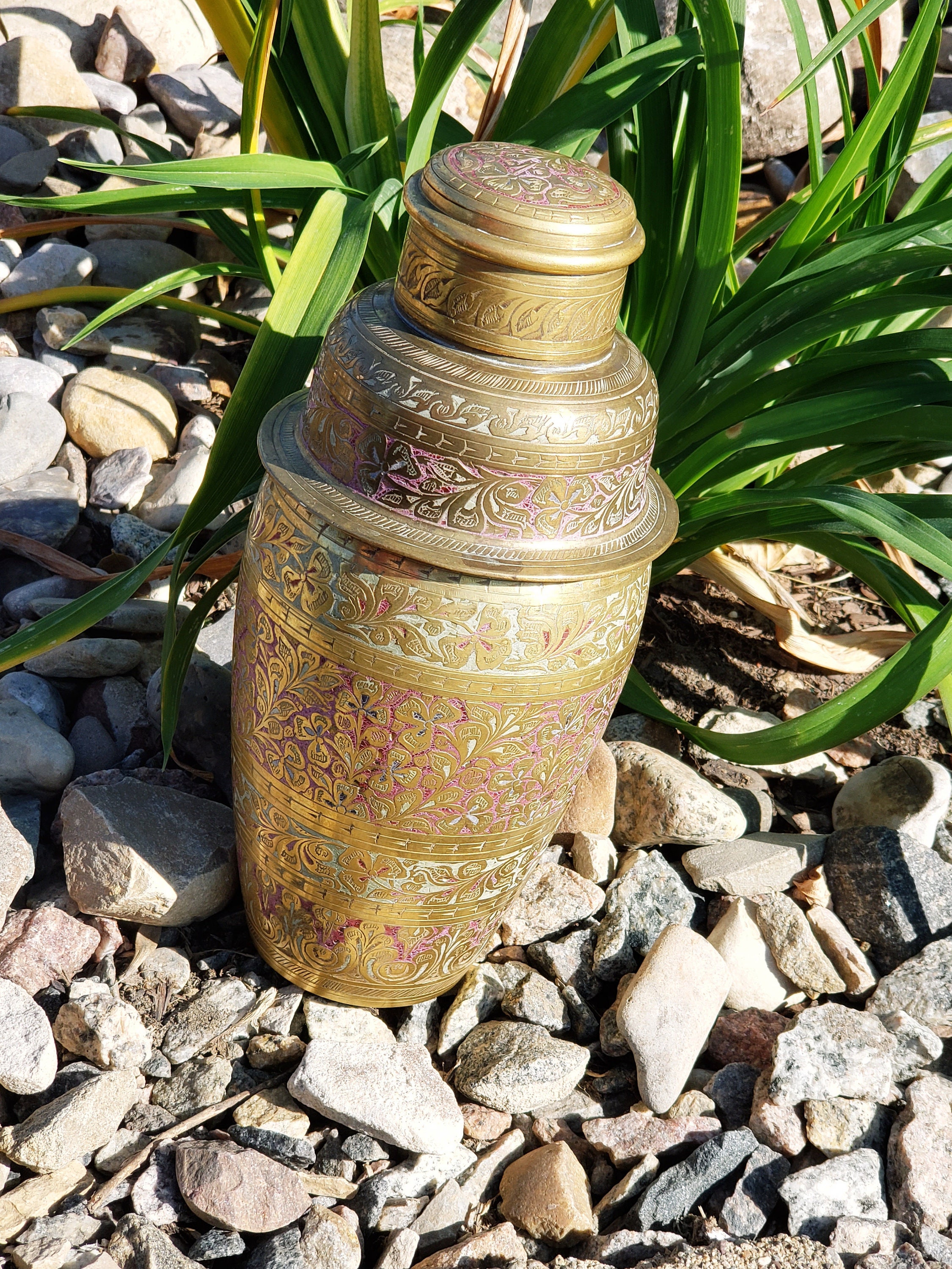 French Moroccan Silver Lined Trinity Cocktail Shaker Set ALL ORIGINAL ...