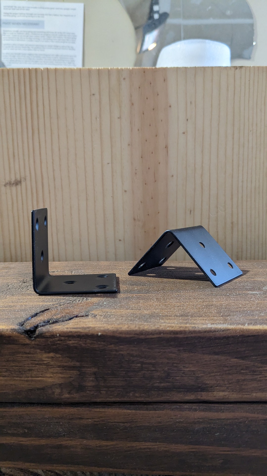 Shelf Brackets Table Brace Corner Bracket L Brace Corner Plate Shelf ...