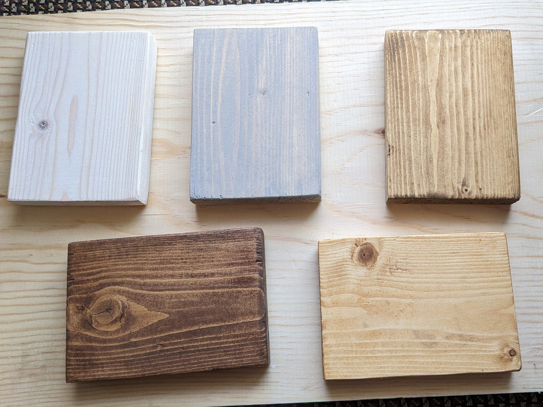 Stain Samples Wood Stain Options Paint Samples - Etsy