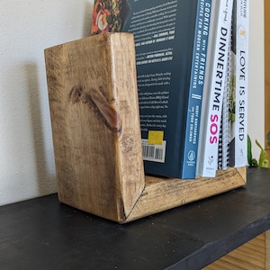 Mini Kitchen Bookcase: Handmade Pine Cookbook & Recipe Holder - Etsy