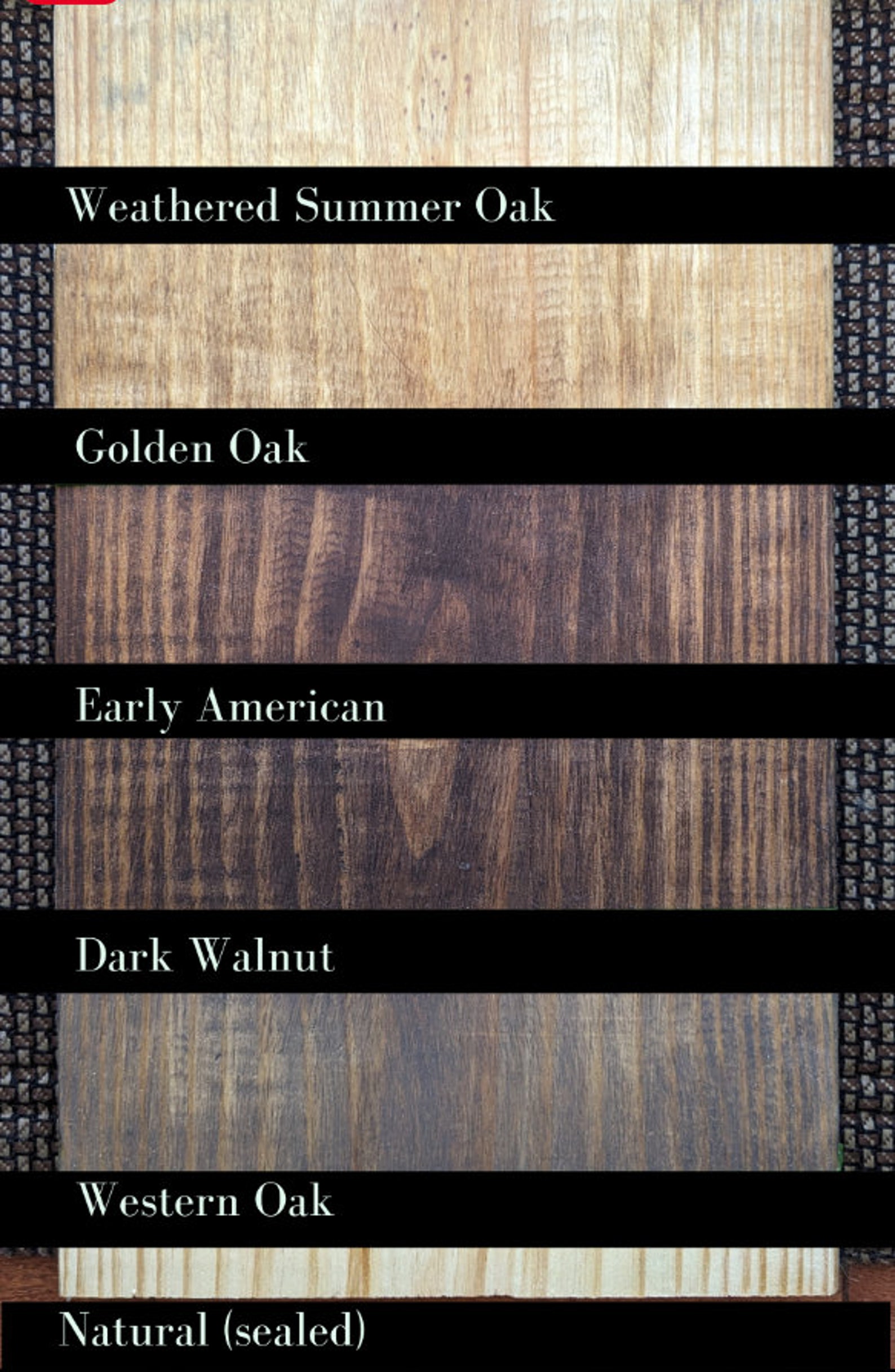 Stain Samples Wood Stain Options Paint Samples - Etsy