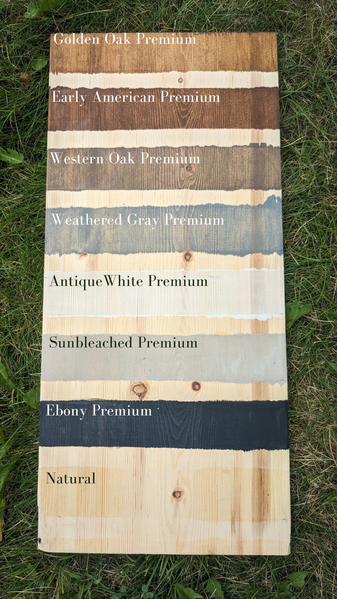 Stain Samples Wood Stain Options Paint Samples - Etsy