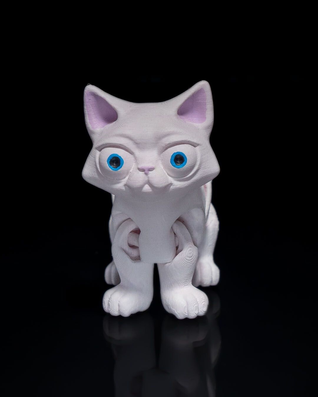 Adorable 3D Printed Articulated Cat - Etsy