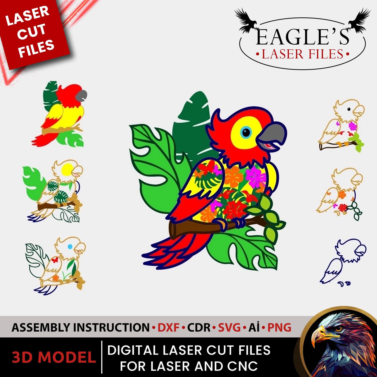 3D Layered Svg File, Laser Cut Files for Cnc and Cricut, Svg Dxf Cdr Ai ...