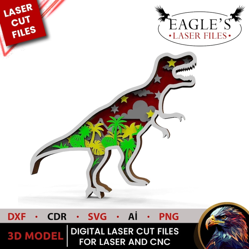 3D Layered Svg File, Laser Cut Files for Cnc and Cricut, Svg Dxf Cdr Ai ...